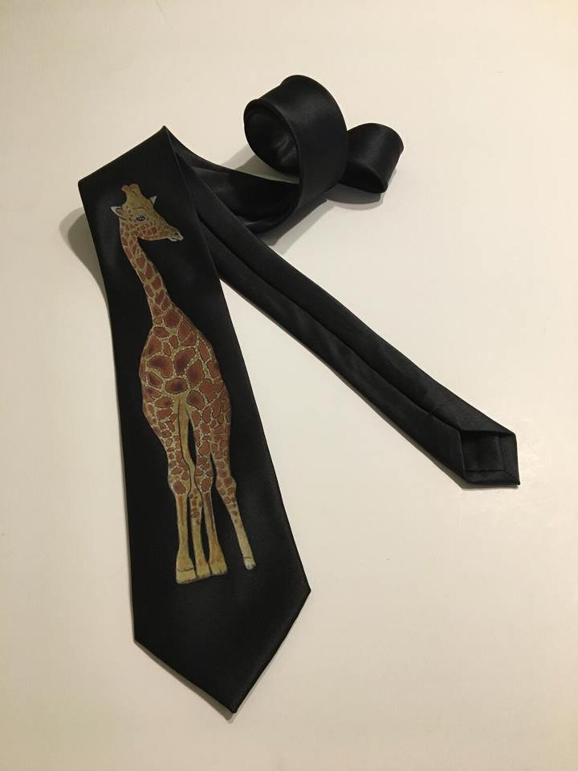 Giraffe Necktie Super Cool Art Work - Etsy
