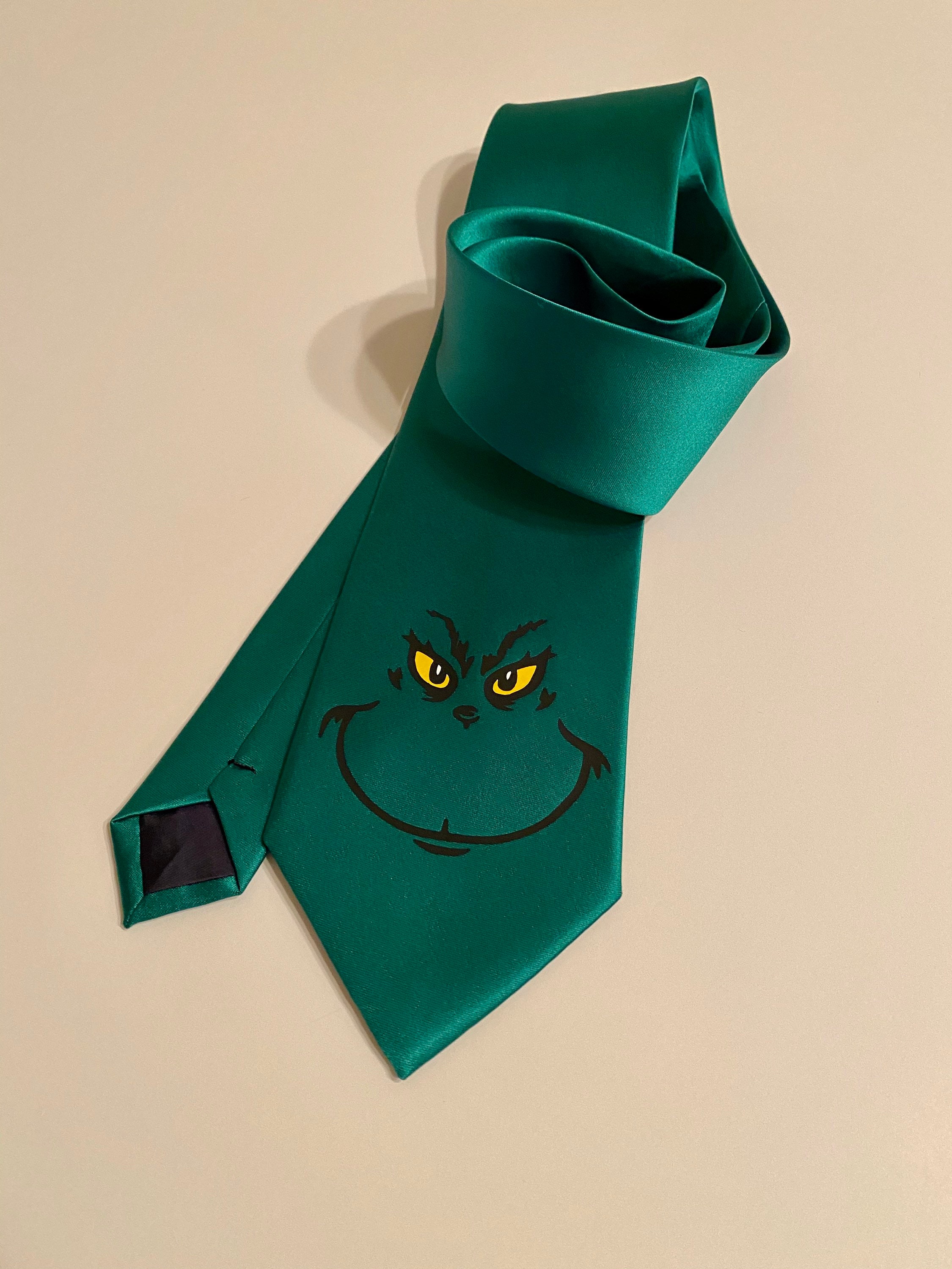 Christmas Green Necktie, Cool, Unique and Fun, Birthday Gift, Wedding ...