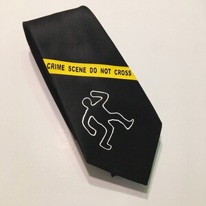 Crime Scene Do Not Cross, Forensics Necktie - Etsy