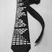 Morse Code Cool Necktie A-Z 1-9 0 or Your Choice of Text - Etsy