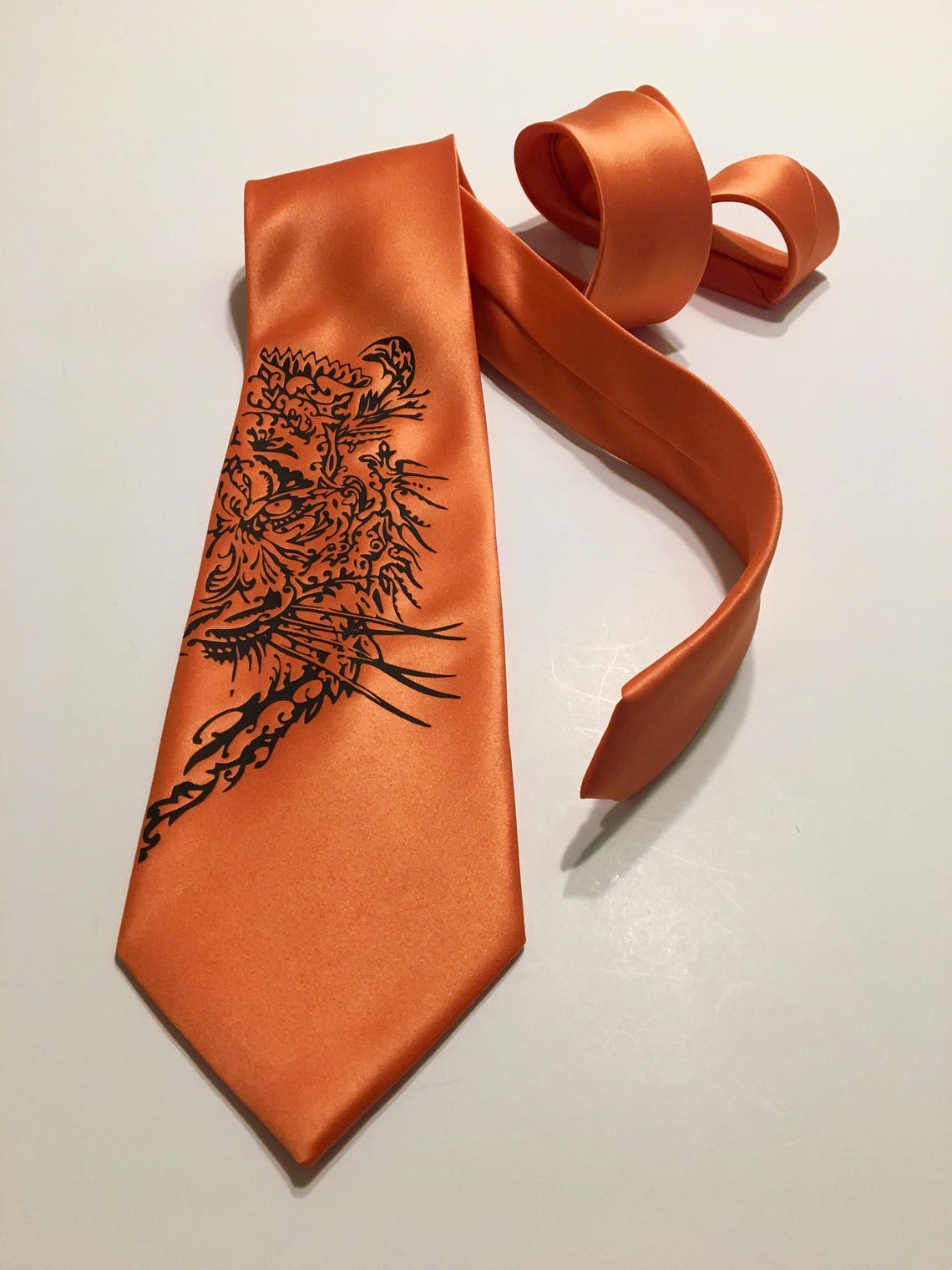 Tiger Necktie Orange Cool Unique and Fun Birthday Gift | Etsy