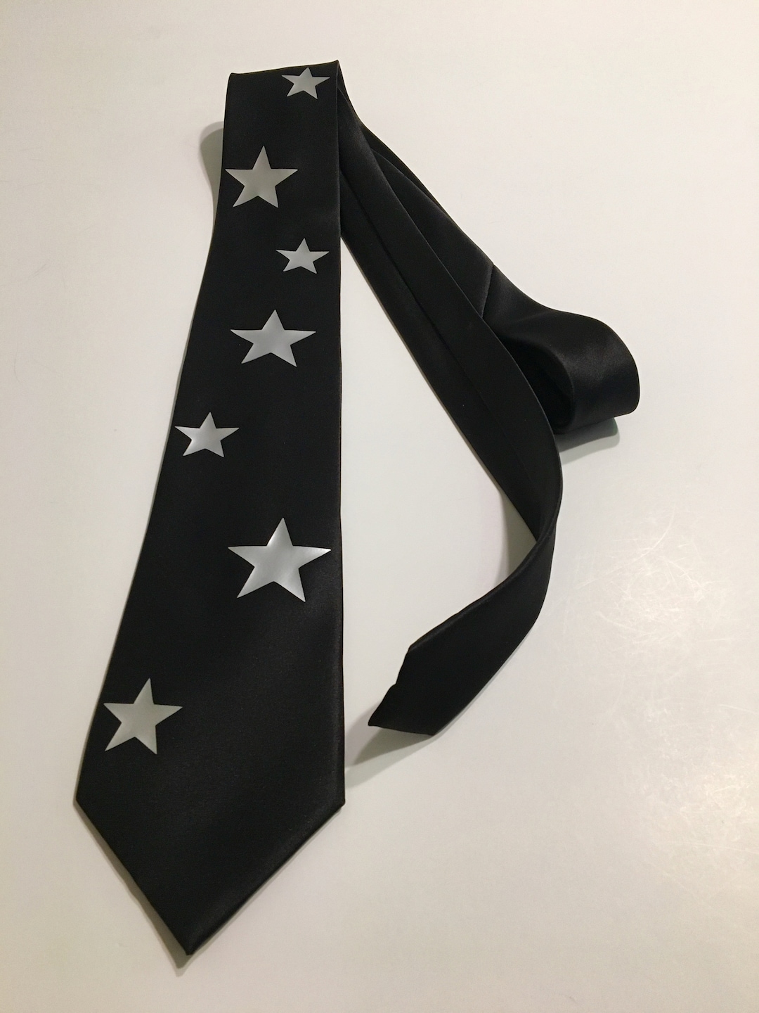 Silver Stars Necktie, Cool, Unique and Fun, Birthday Gift, Wedding ...
