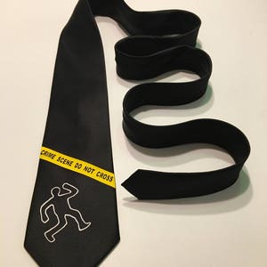Crime Scene Do Not Cross, Forensics Necktie - Etsy