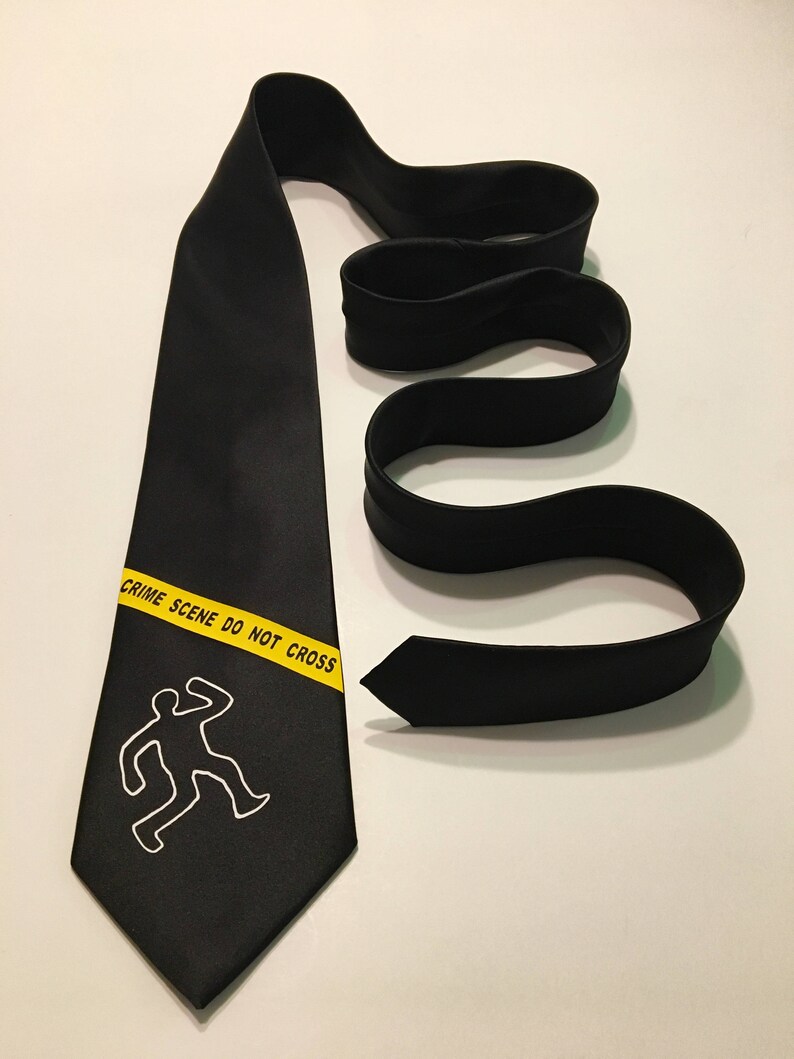 Crime Scene Do Not Cross Forensics Necktie - Etsy