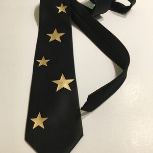 Golden Stars Necktie, Cool, Unique and Fun, Birthday Gift, Wedding ...