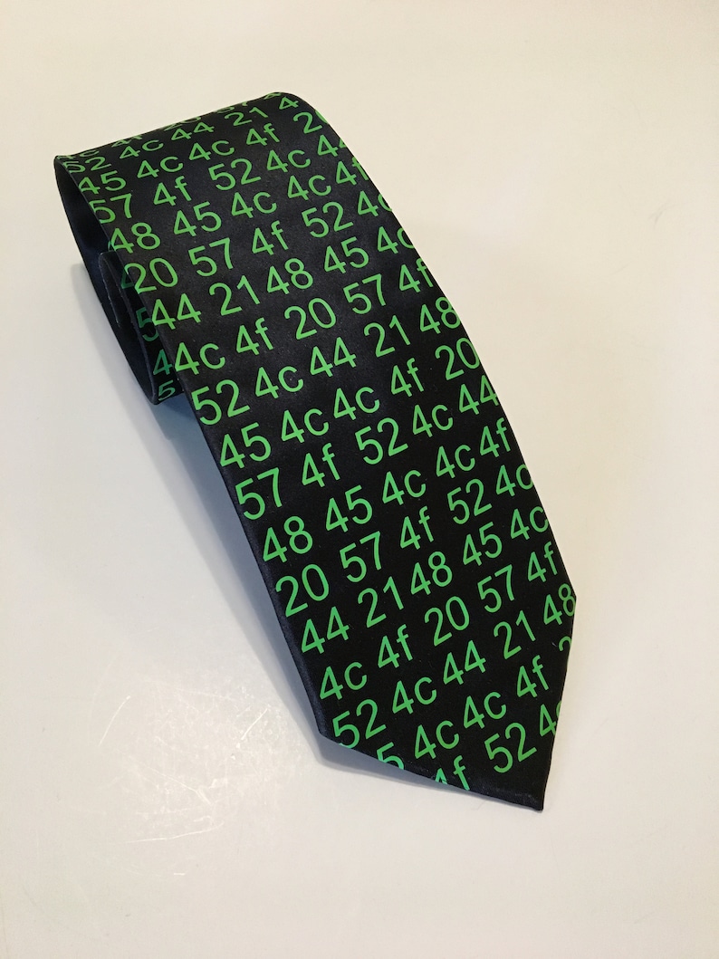 HELLO WORLD! in Hexadecimal Code , Computer Science Necktie - Etsy
