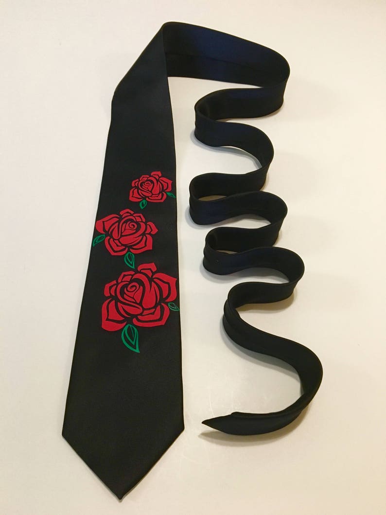 Roses, Flowers Necktie, Wedding, Christmas, Birthday, Great Gift - Etsy