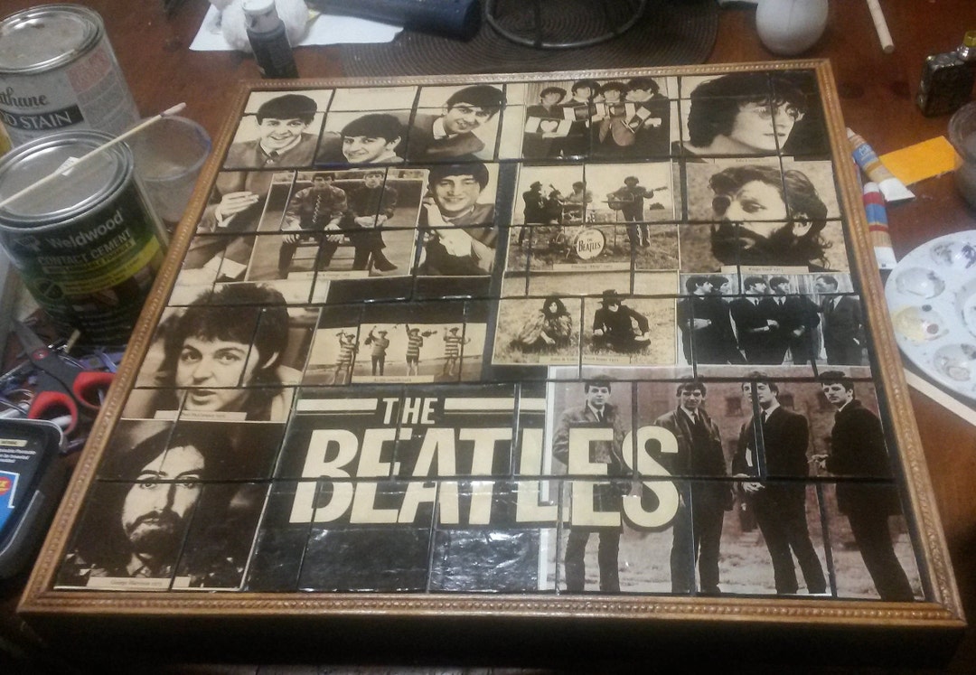 Beatles, Table, Tiled Table, End Table - Etsy