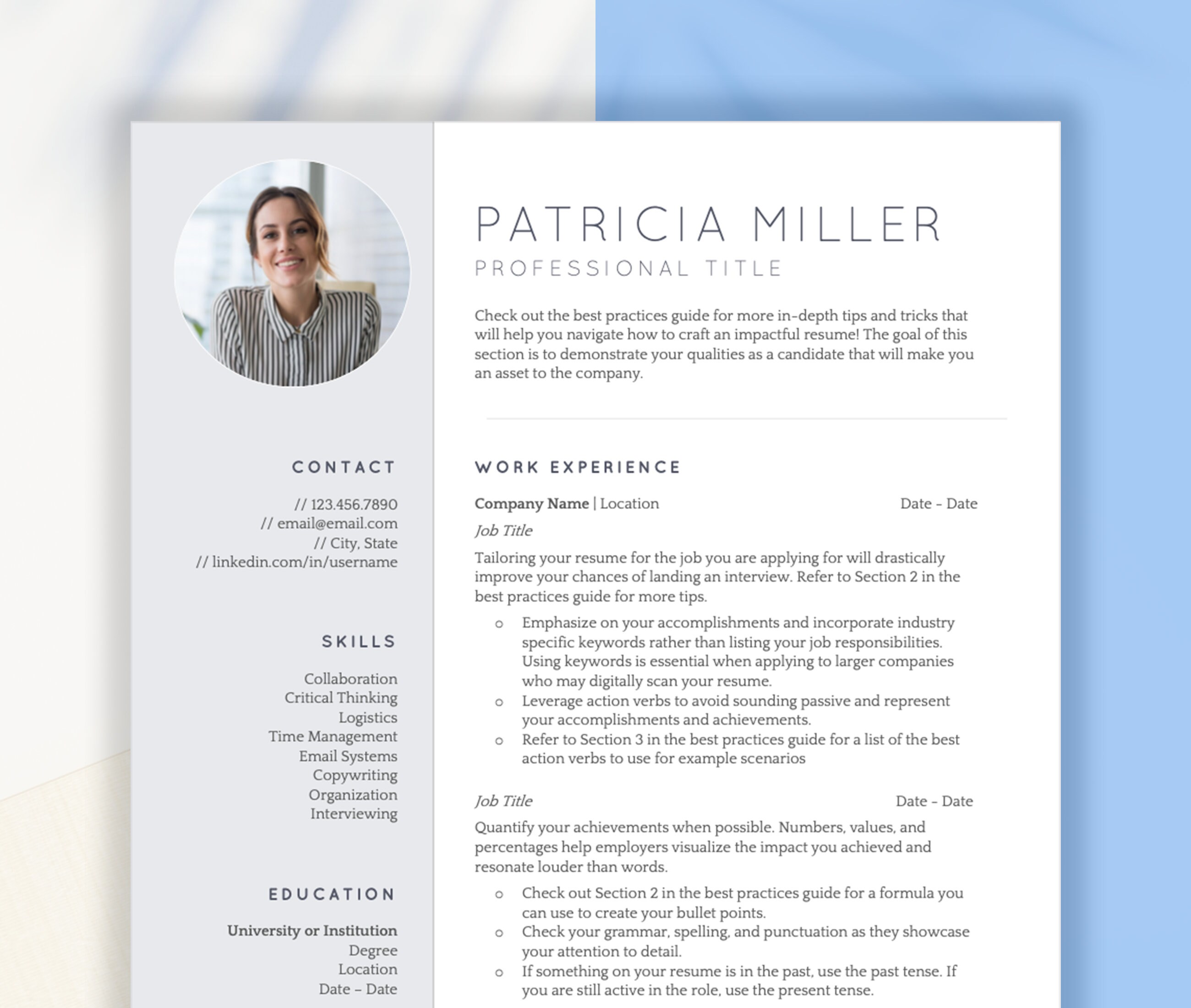 College Student Resume Templates Microsoft Word