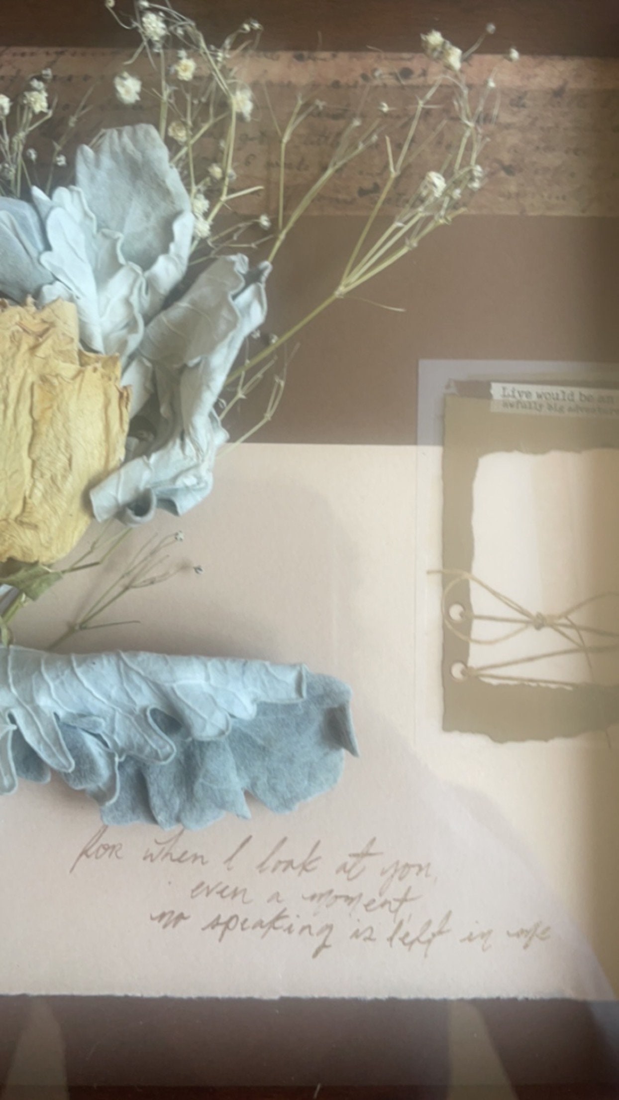 Framed Sappho Fragment 31 Accompanied by Pressed Flowers - Etsy