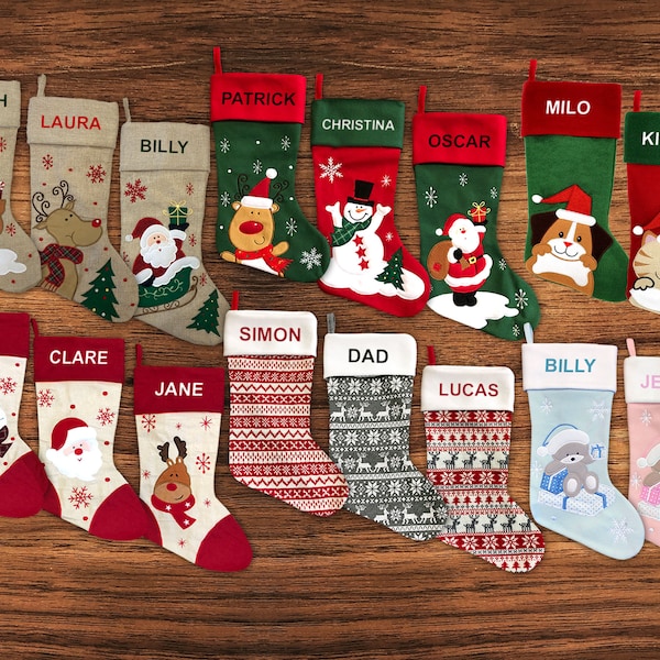 Christmas Stocking Name Designs - Etsy