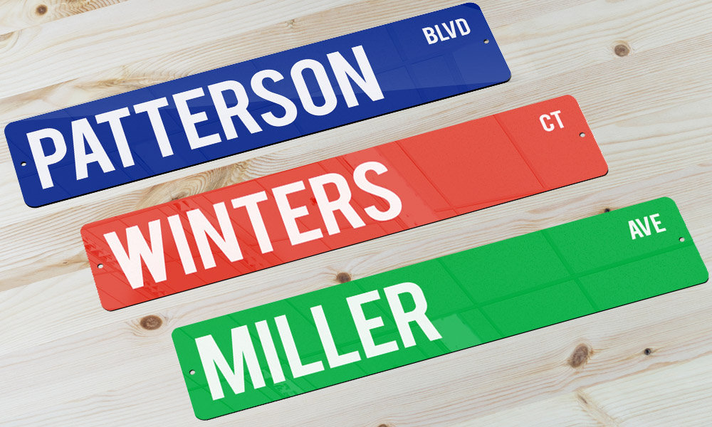 Personalised Metal Street Signs Custom Street Sign - Etsy