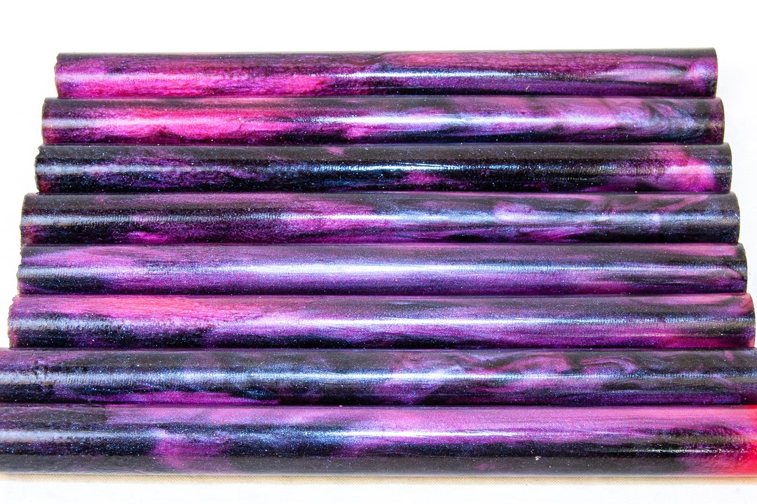 Galaxy Resin Rods Bespoke Kitless Pen Blanks Hair Stick Magic Wand ...