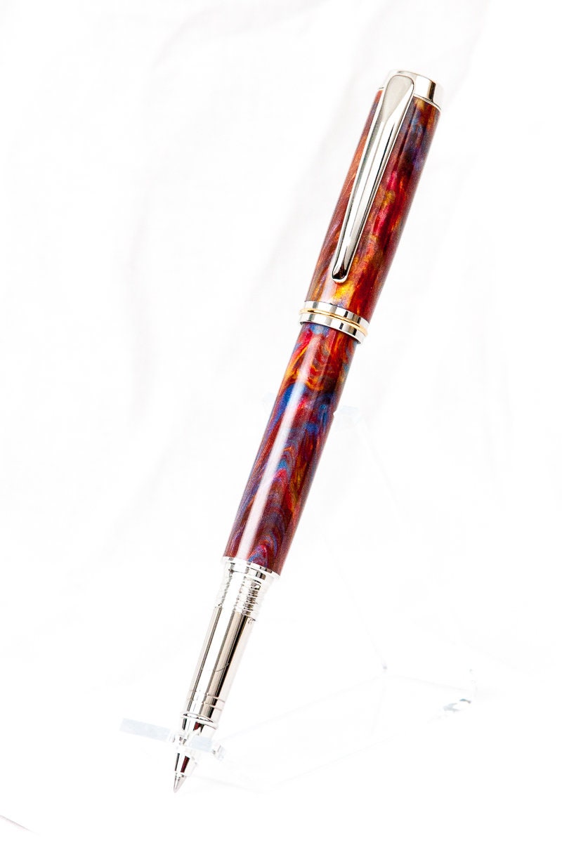 Orion Nebula Rollerball Pen in Rhodium-plated Hardware | Etsy