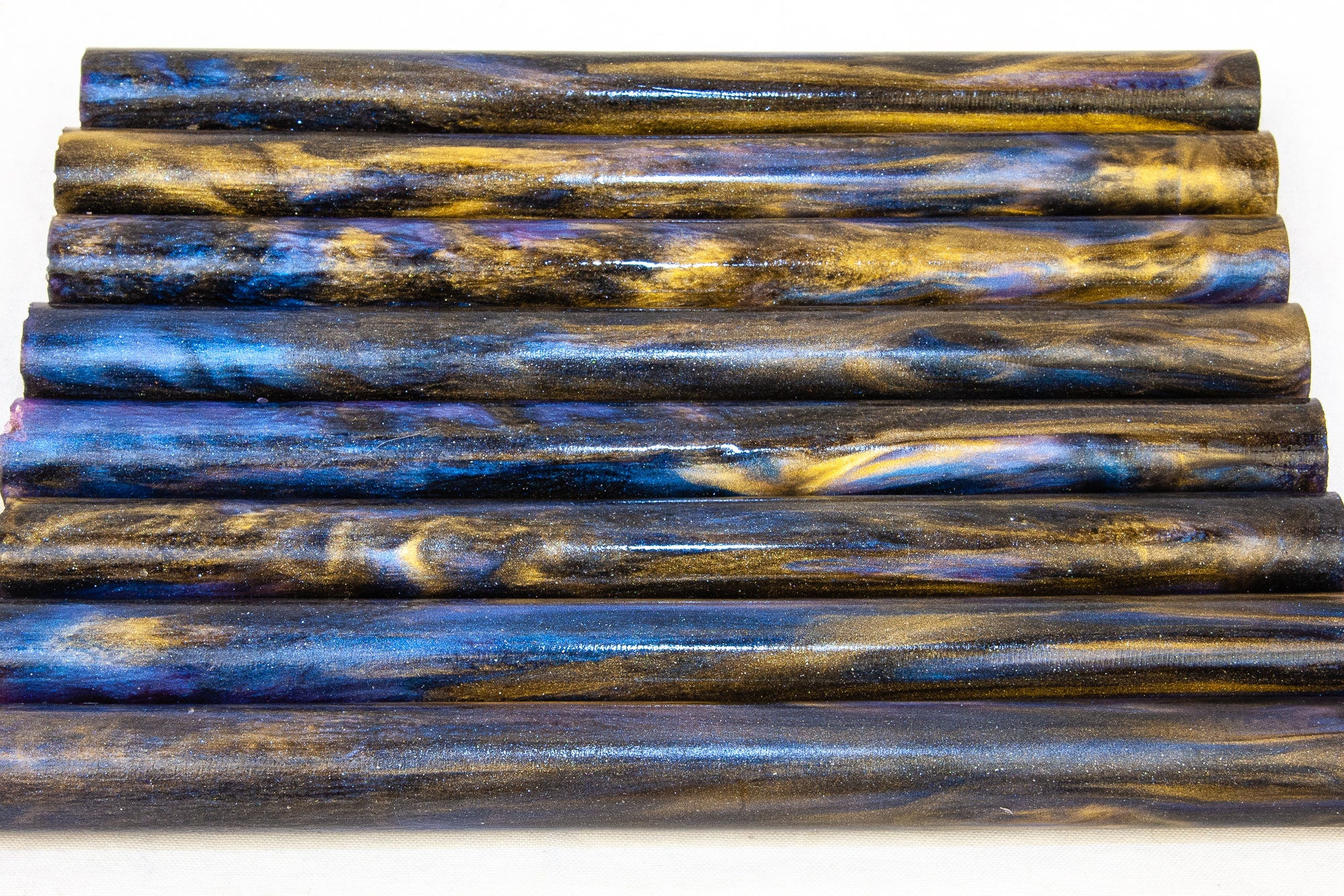 Cosmos Alumilite Resin Rods Bespoke Kitless Pen Blanks Hair - Etsy