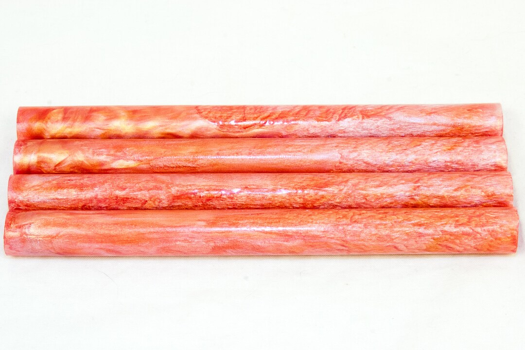 Pretty in Pink Alumilite Resin Rod Blanks - Bespoke Kitless Pen Blank ...