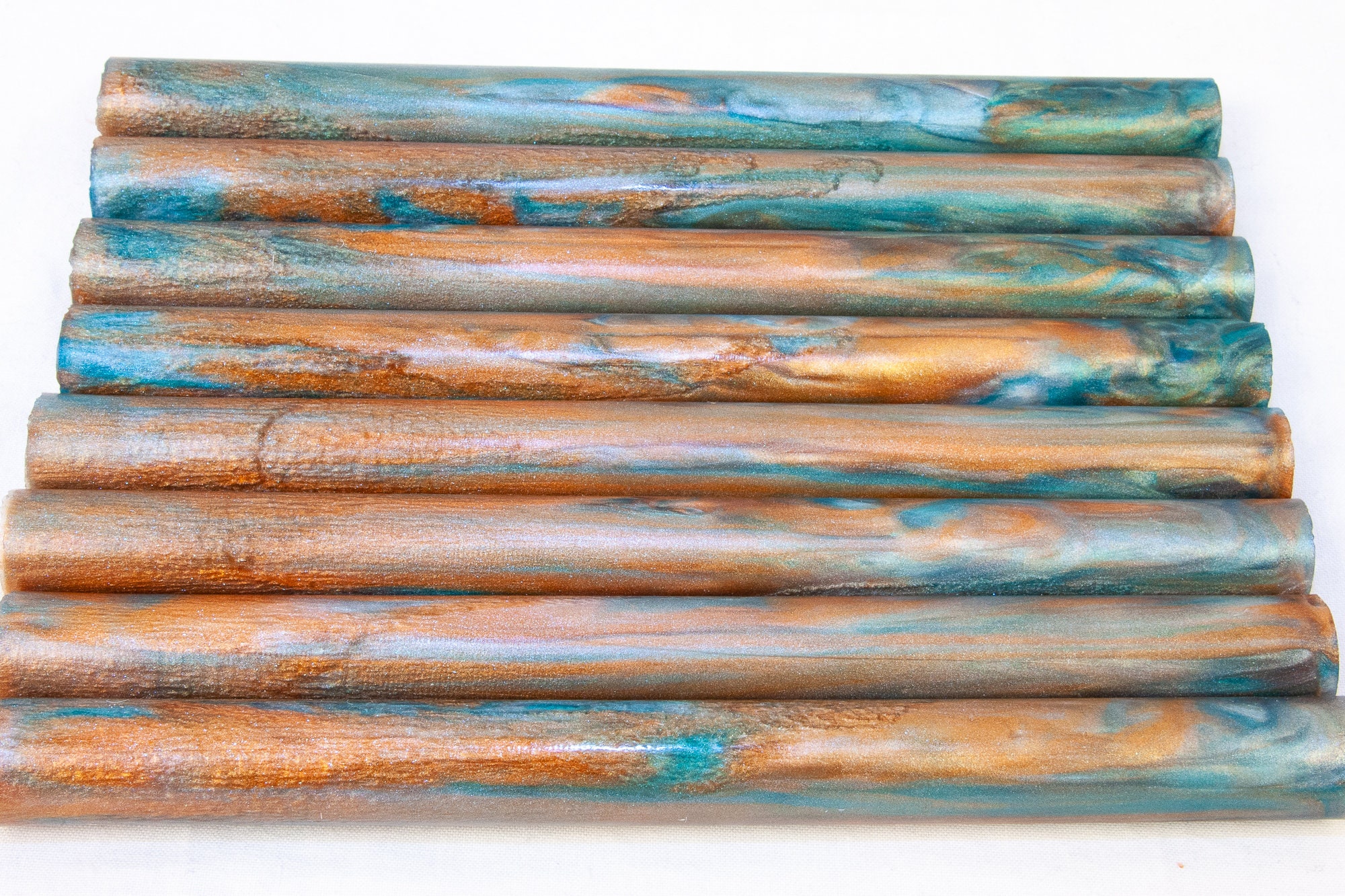 Sand and Surf Alumilite Resin Rod Blanks Bespoke Kitless Pen | Etsy