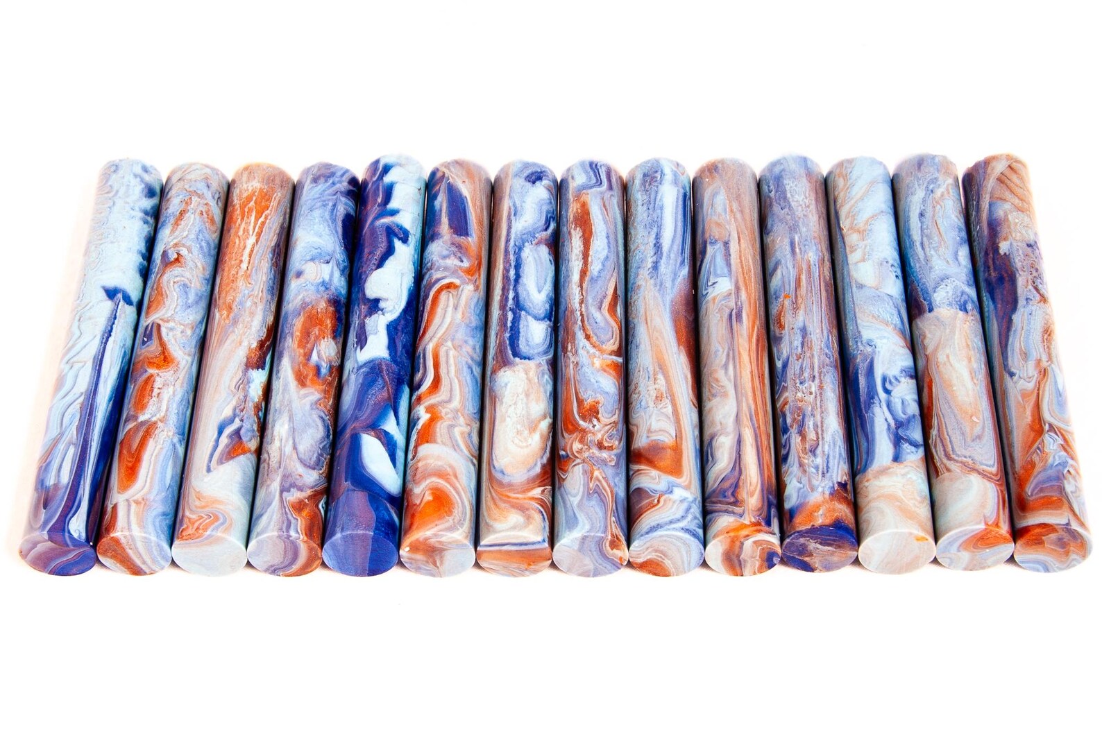 Glacial Crevasse Pen Blanks Alumilite Urethane Resin Rods - Pipe ...