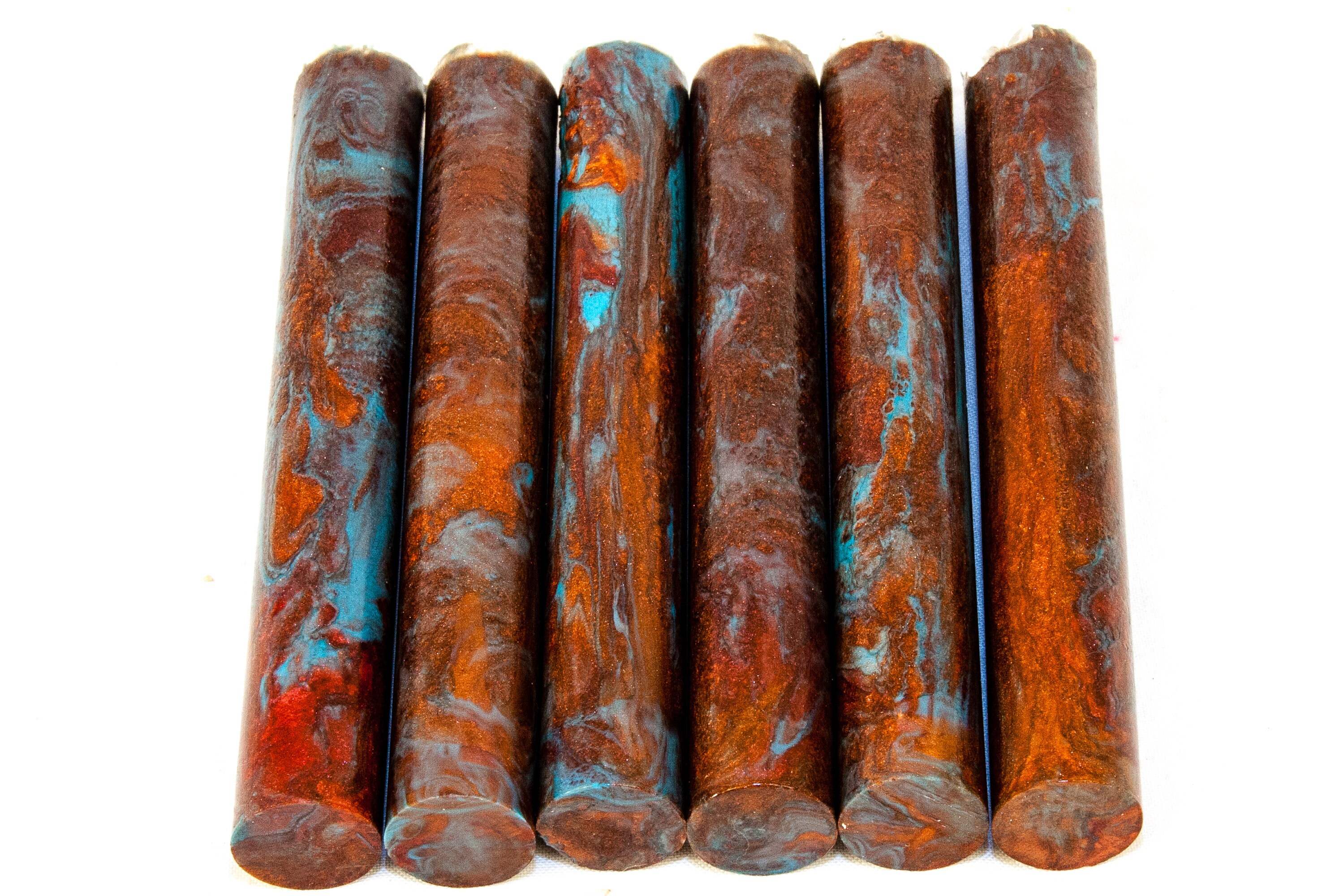 Fire and Ice Pen Blanks Alumilite Resin Rods | Etsy