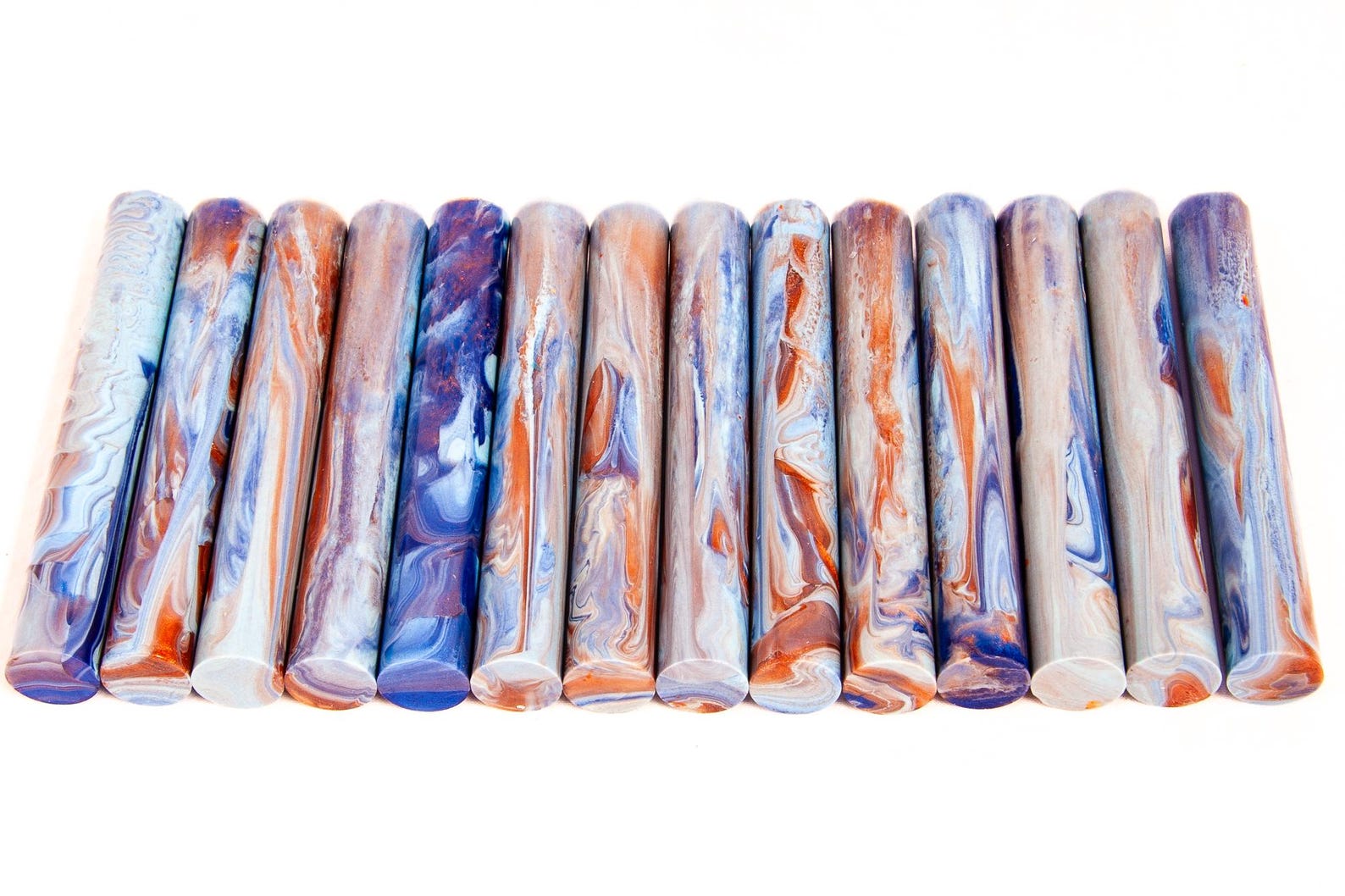 Glacial Crevasse Pen Blanks Alumilite Urethane Resin Rods - Pipe ...