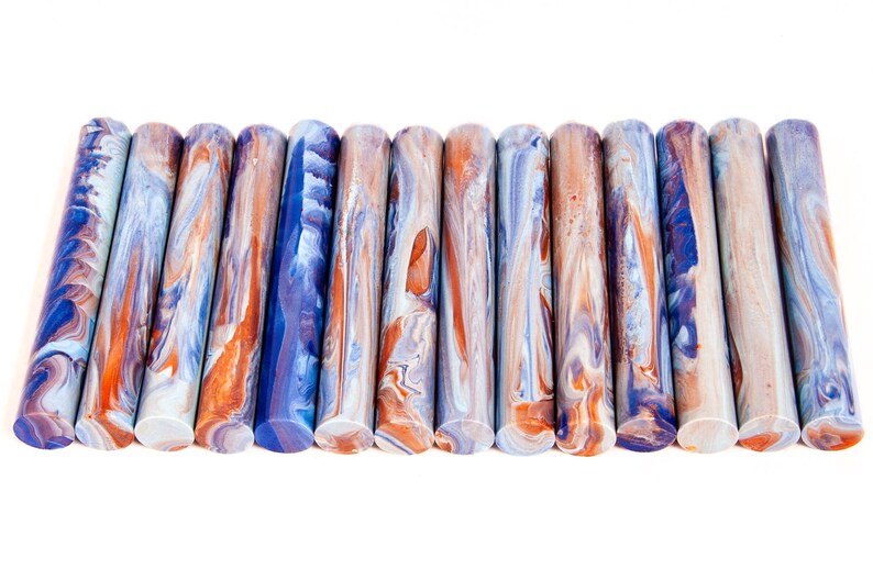 Glacial Crevasse Pen Blanks Alumilite Urethane Resin Rods - Pipe ...