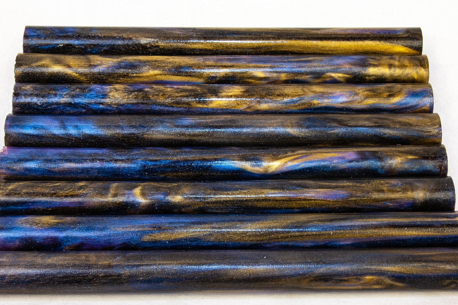 Cosmos Alumilite Resin Rods Bespoke Kitless Pen Blanks Hair - Etsy