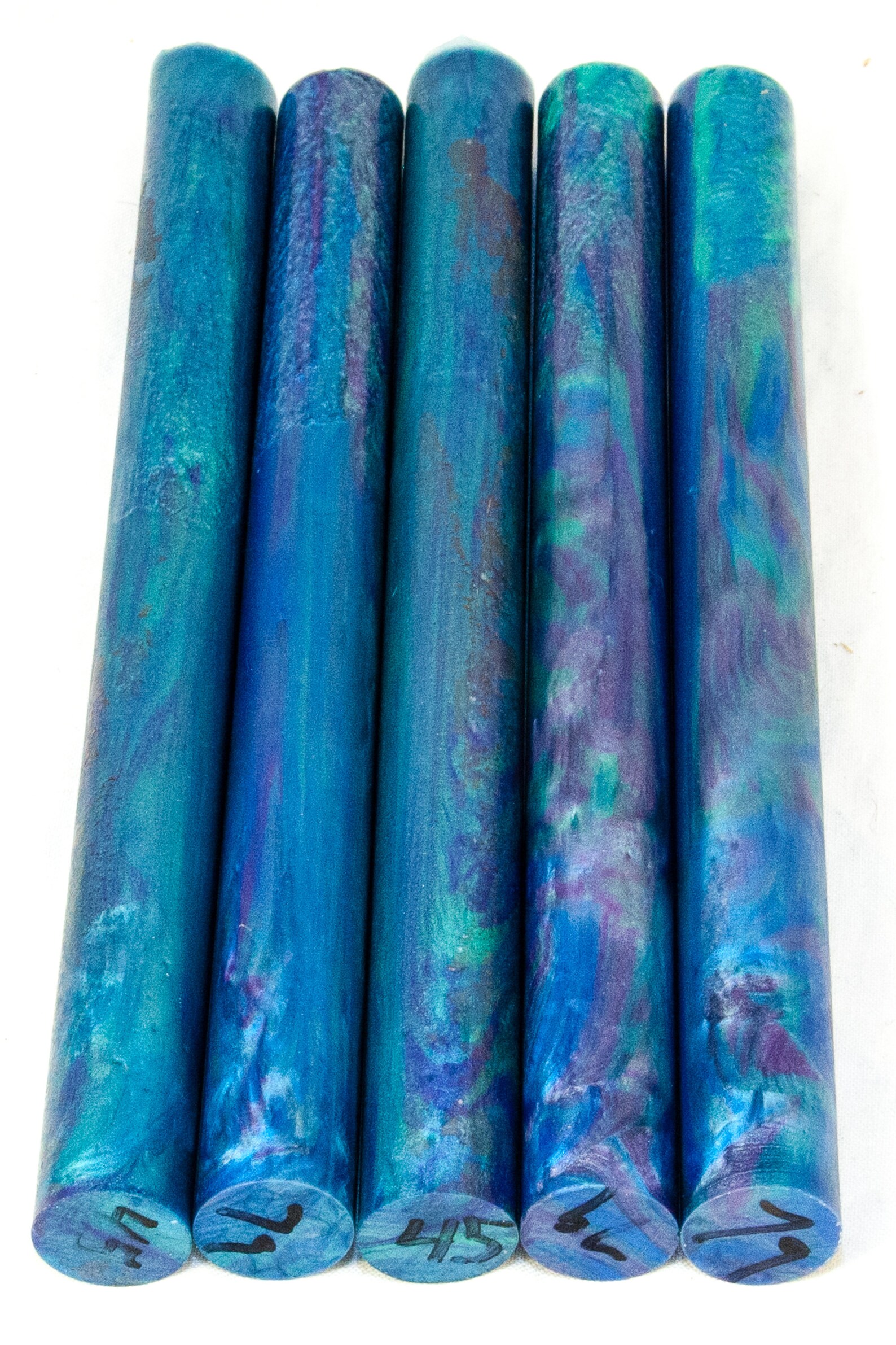 Caribbean Swirl Alumilite Resin Rod Blanks Bespoke Kitless | Etsy