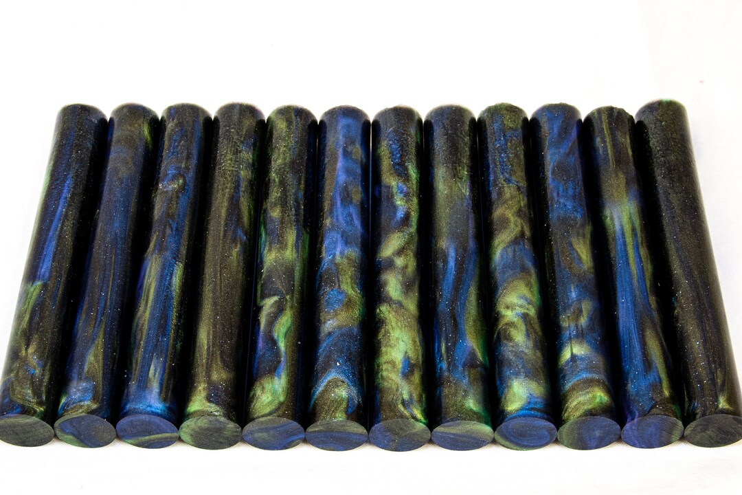 Stardust Pen Blanks Alumilite Resin Rods - Magic Wand Blank, Crochet ...