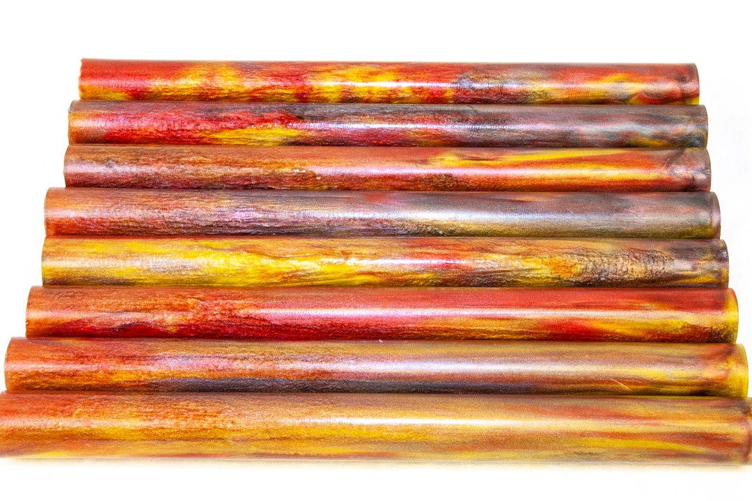 Eye of Sauron Alumilite Resin Rod Blanks - Bespoke Kitless Pen Blank ...
