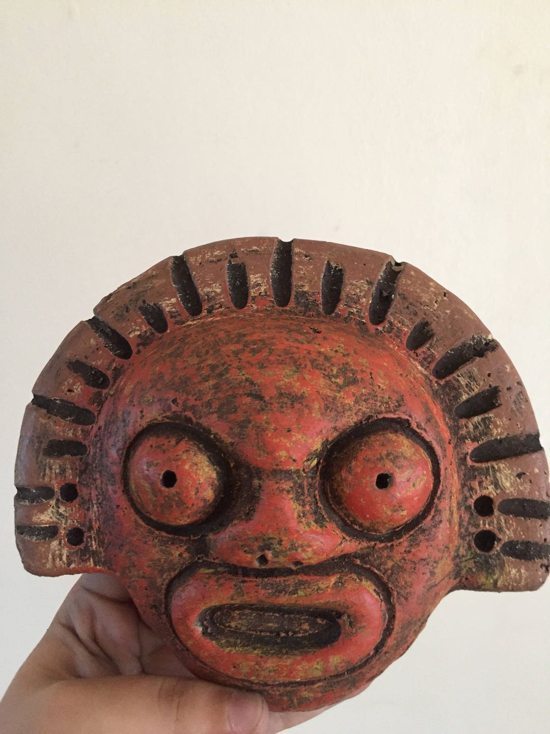 Taino Sun Good mask mascarilla Dios Sol figura artesanal indígena ...