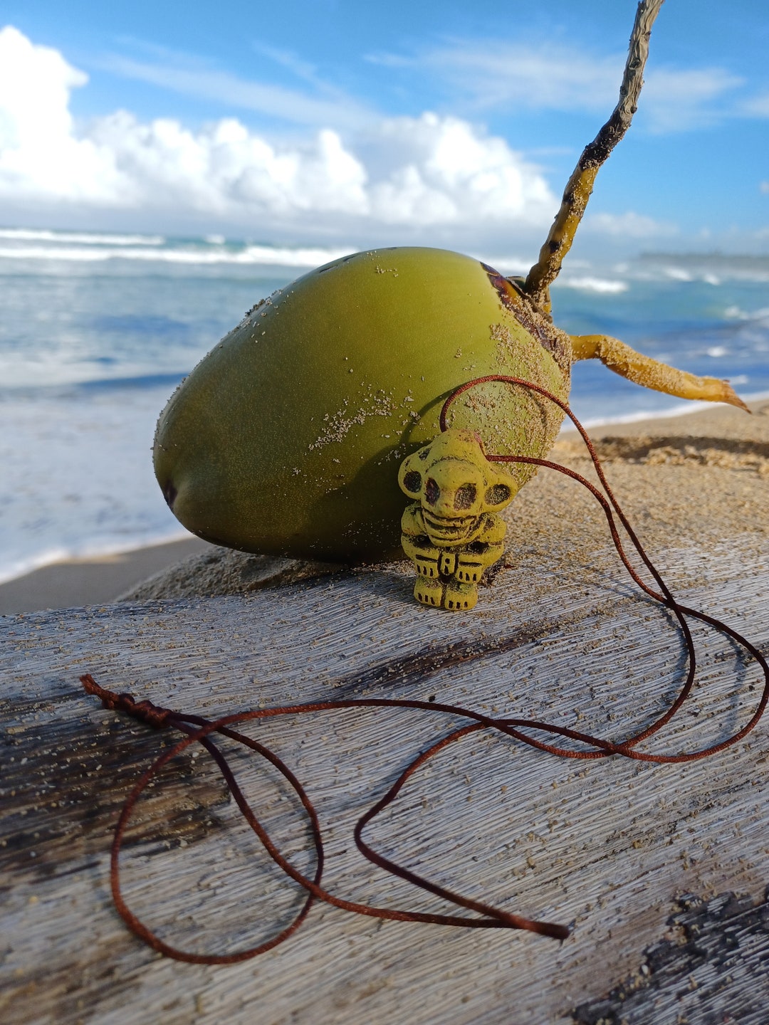 Taino Handmade Cemi Behique Clay Necklace - Etsy