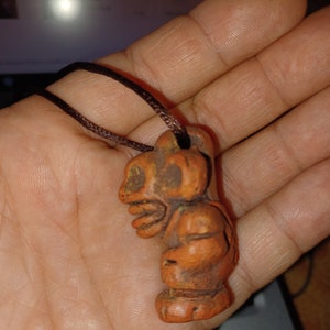 Taino Handmade Cemi Behique Clay Necklace - Etsy