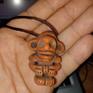 Taino Handmade Cemi Behique Clay Necklace - Etsy