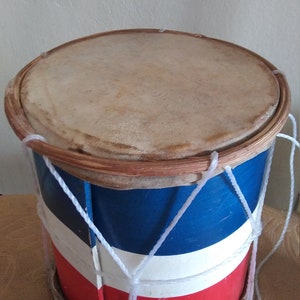 Artificial Drum Tambora Dominican Flag - Etsy