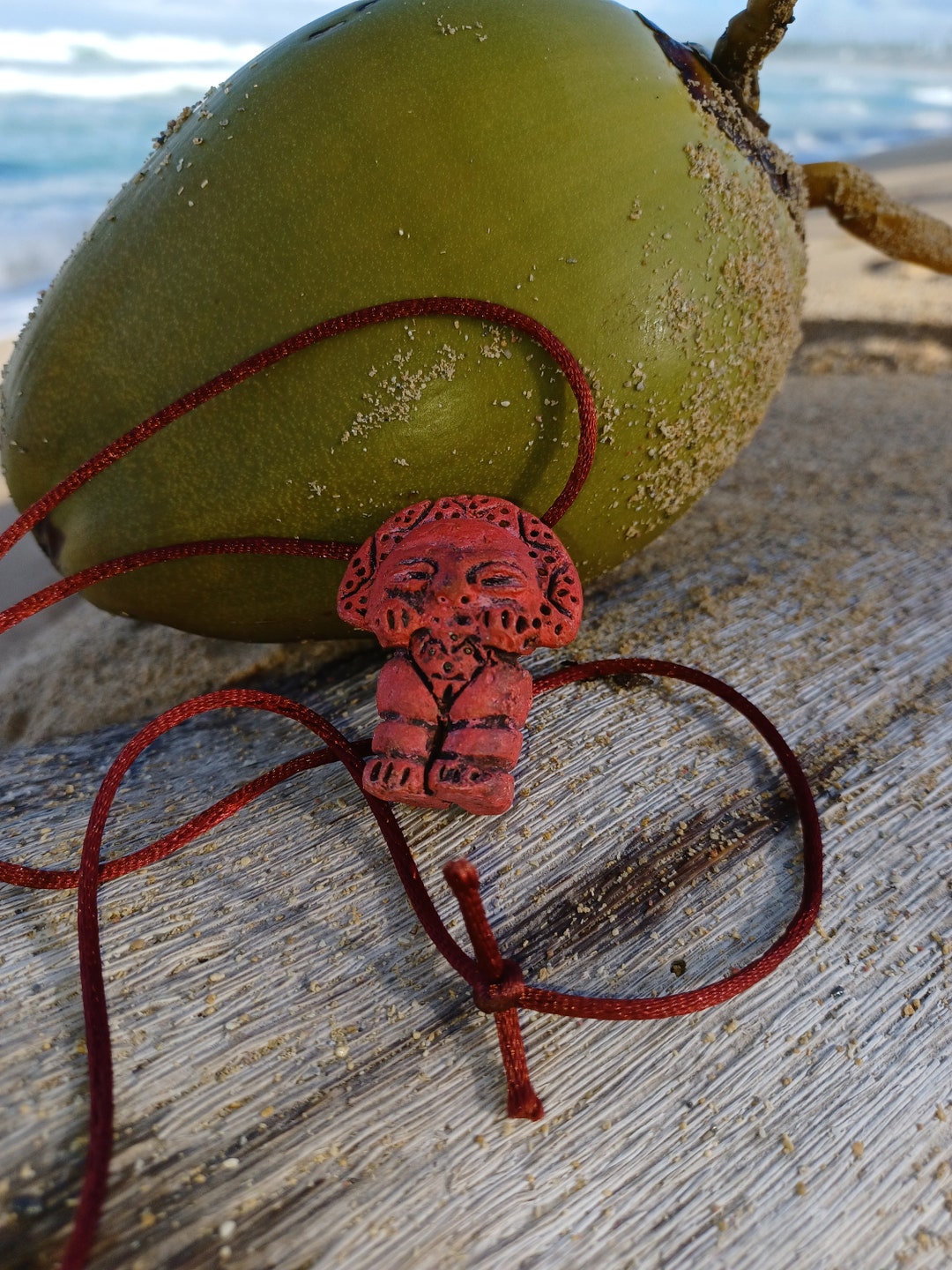 Taino Indigenous Clay Collar Pendant Necklace Luna Goddess Different ...