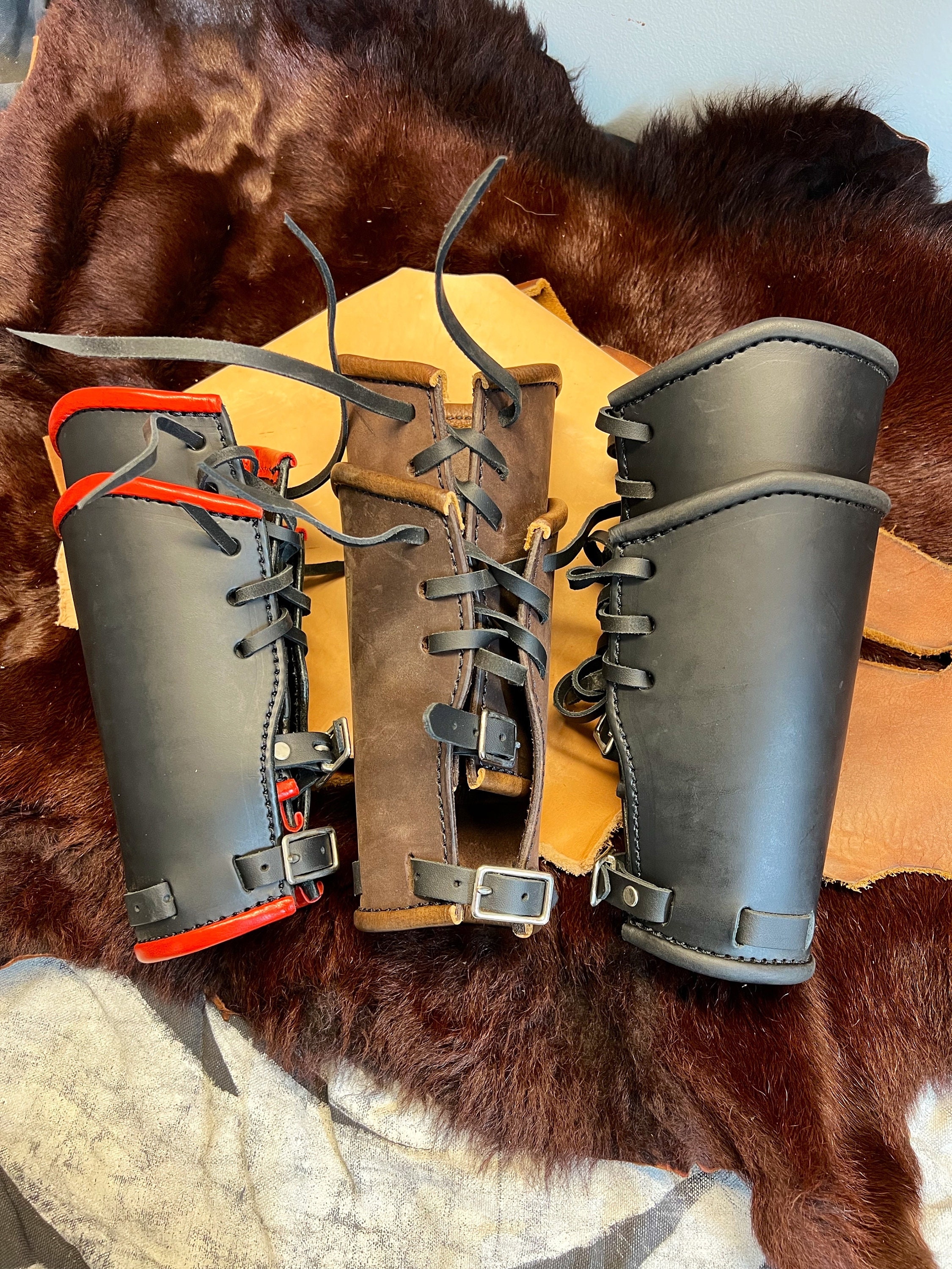 Leather Bracer Cuff Cosplay Steampunk, Pirate, Medieval, HEMA - Etsy