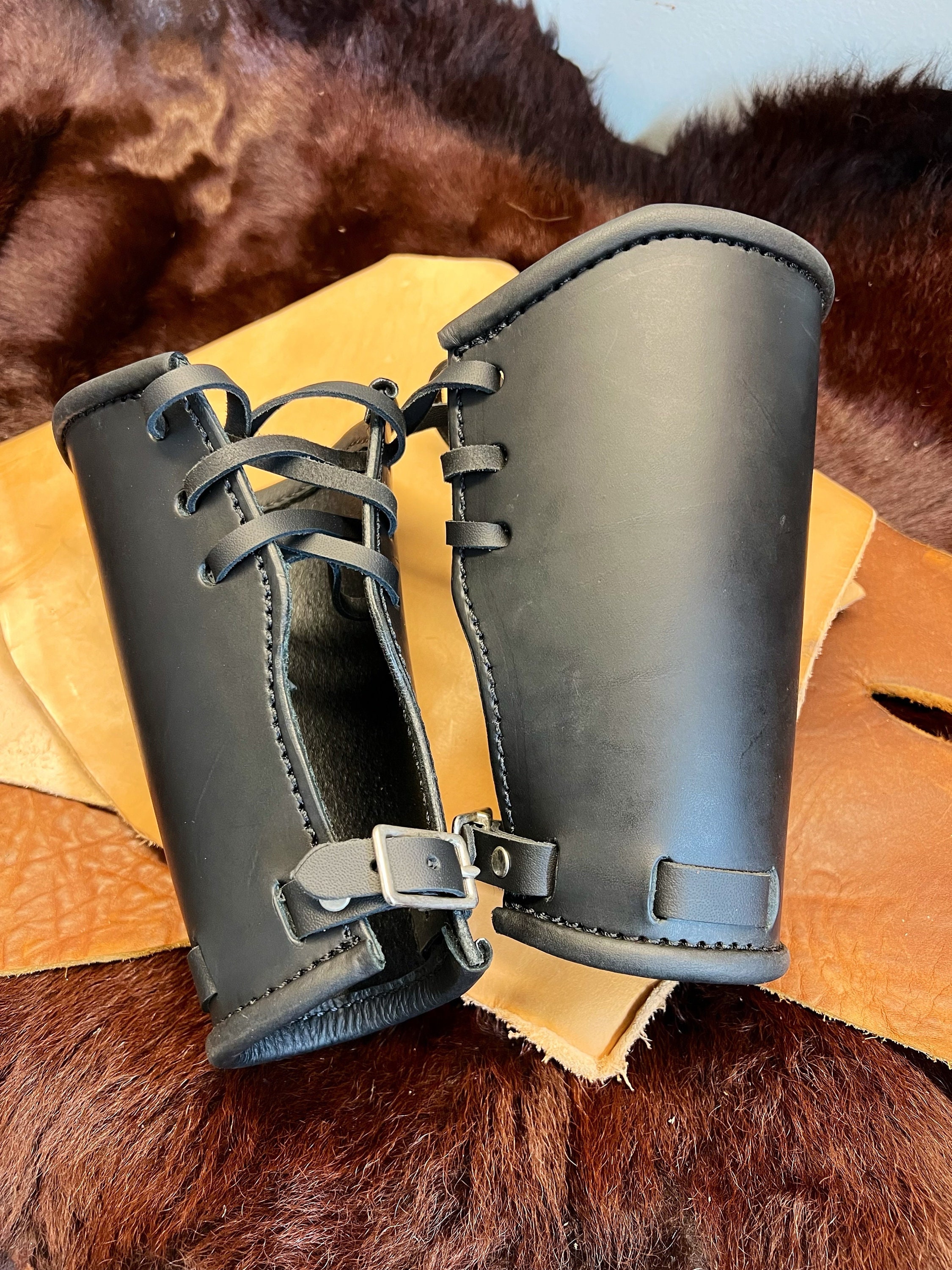 Leather Bracer Cuff Cosplay Steampunk, Pirate, Medieval, HEMA - Etsy