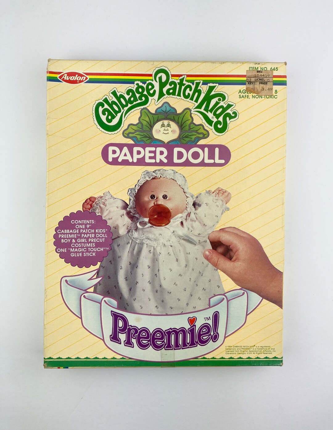 NEW Vintage Original 1984 Cabbage Patch Kids Paper Dolls Preemie. - Etsy