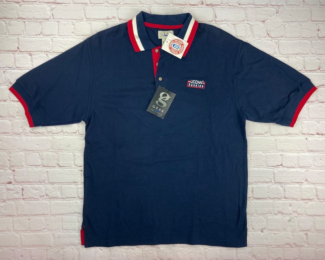 NWT Vintage Uconn Huskies Polo Shirt by Gear for Sports. - Etsy