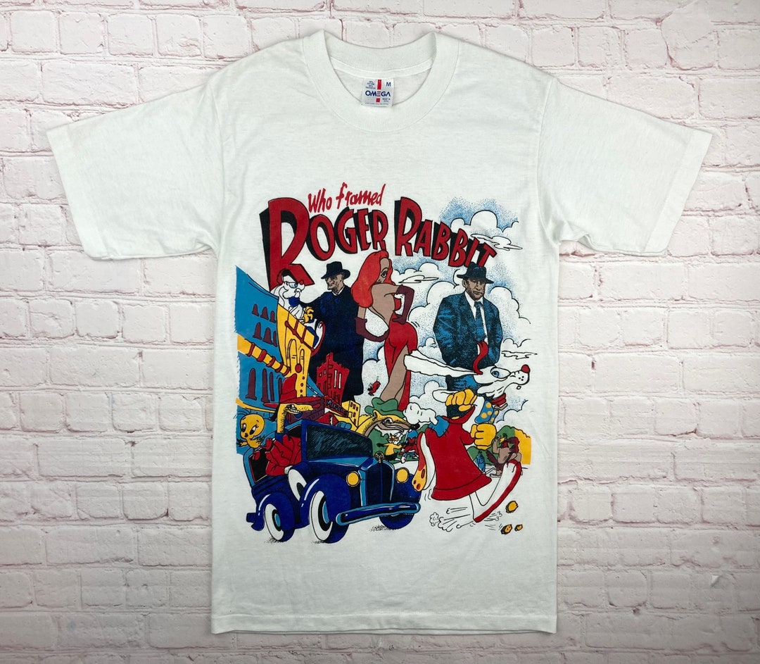 RARE Vintage Original 1980s Disney Who Framed Roger Rabbit T-shirt. - Etsy