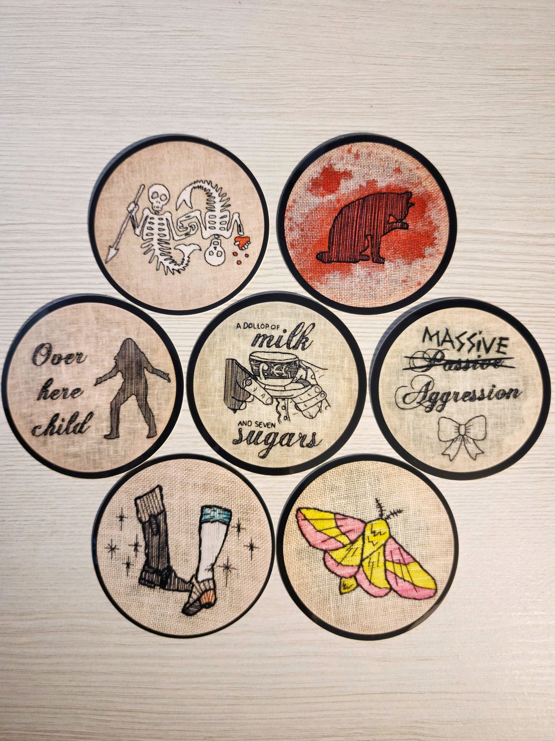 3 OFMD Stickers Glossy Vinyl Gay Pirates Stede Bonnet Edward Teach ...