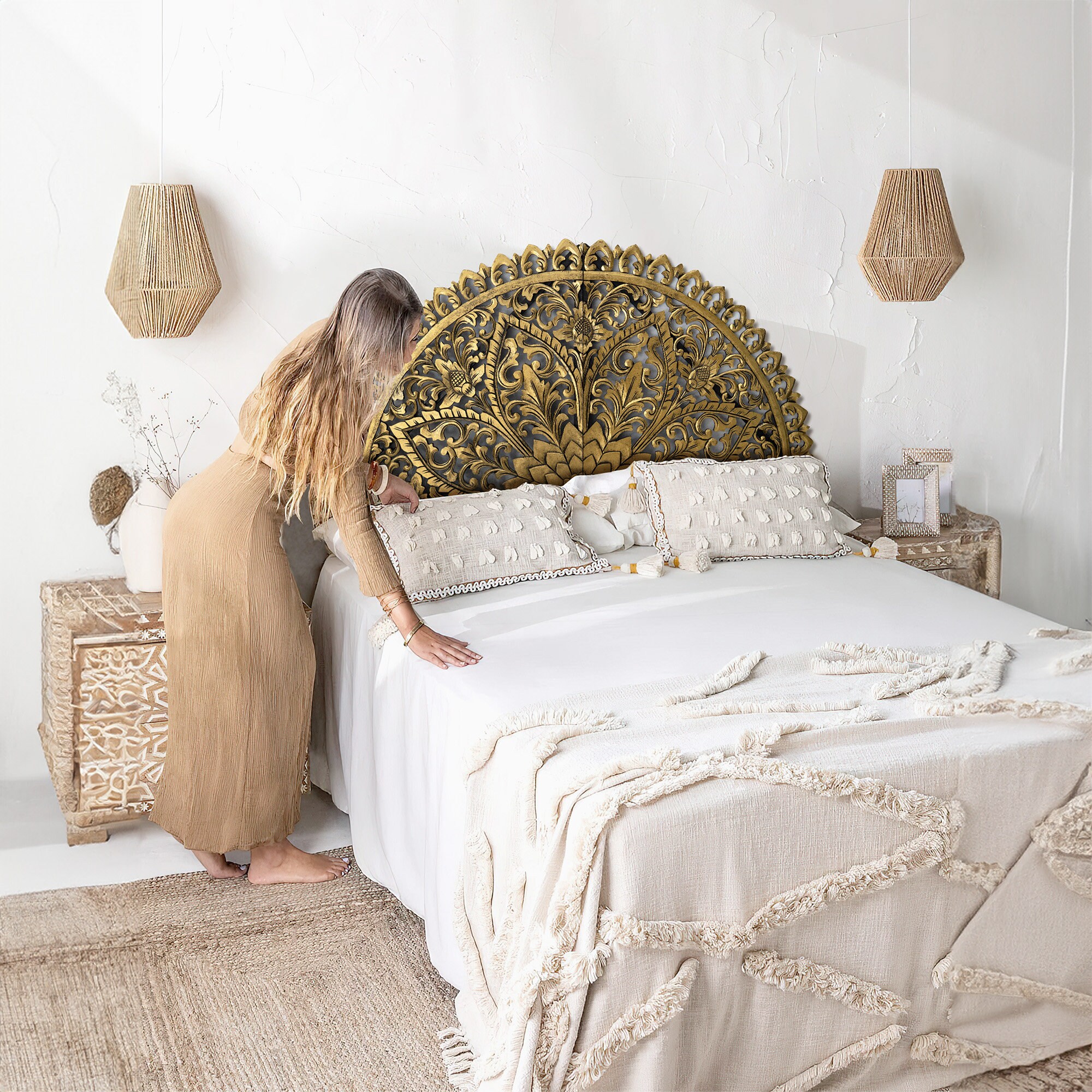 Buy 76 Inches Headboard Online In India Etsy India