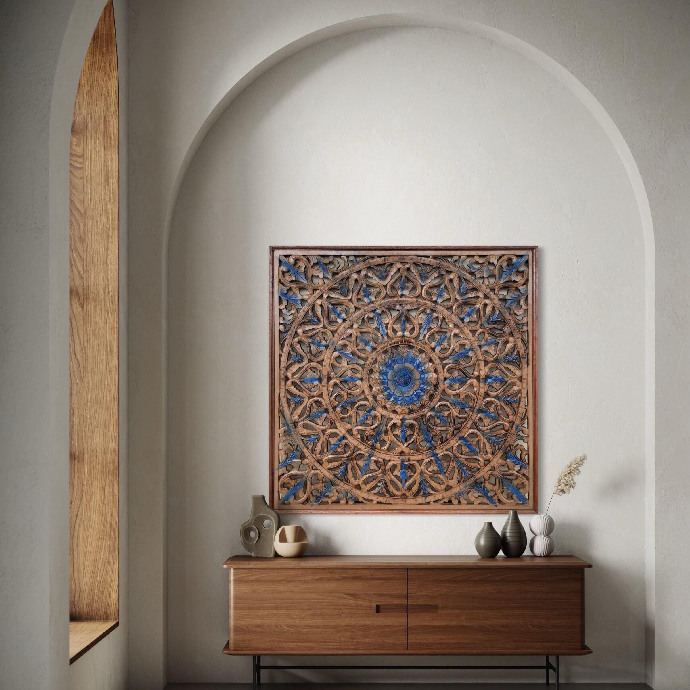 Large Decorative Panel "tropis" 40 X 40 Inches - Etsy