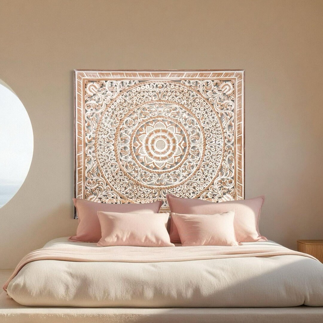 Balinese California King Size Mandala Bed Headboard 'berawa' 72 Inches ...