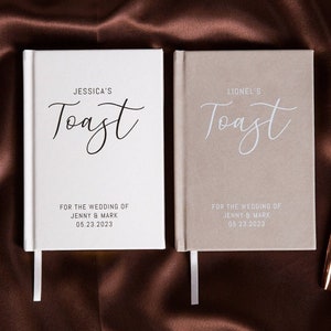 2 Toast Books (design 4) - Hard Cover Luxury Wedding Reception Speech ...