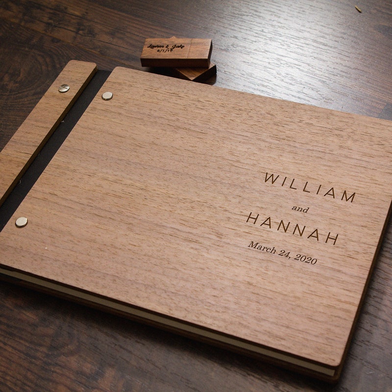 Wood Guest Book - Etsy