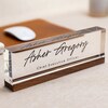 Desk Name Plate Office Supply Personalized Secretary Sign Gift Custom ...