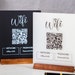 QR Code Wifi Acrylic Sign W/ Wood Base 6x7.75 Table Sign for Home ...