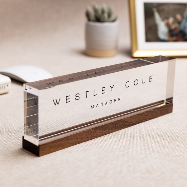 Desk Name Plate - Etsy