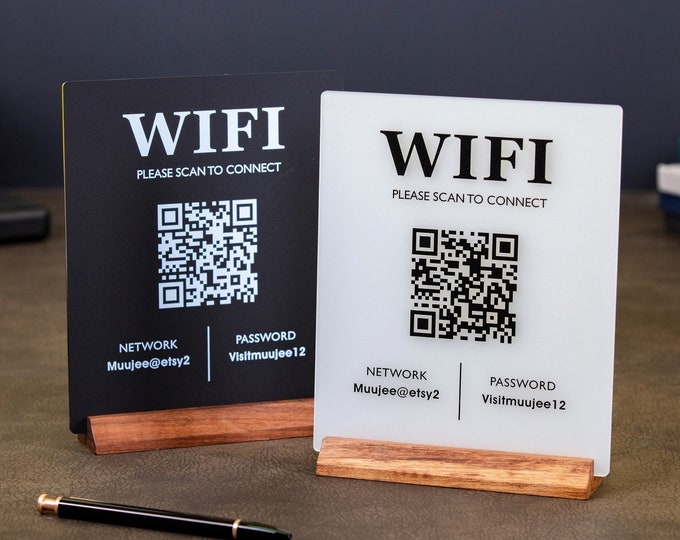QR Code Plaque - Etsy